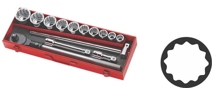 Bộ đầu khẩu 12PT 3/4" 15 chi tiết JTC-T615M